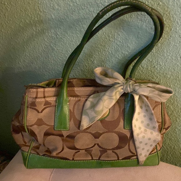 Coach | Bags | Vintage Coach Madeline Signature Handbag Tote Satchel ...